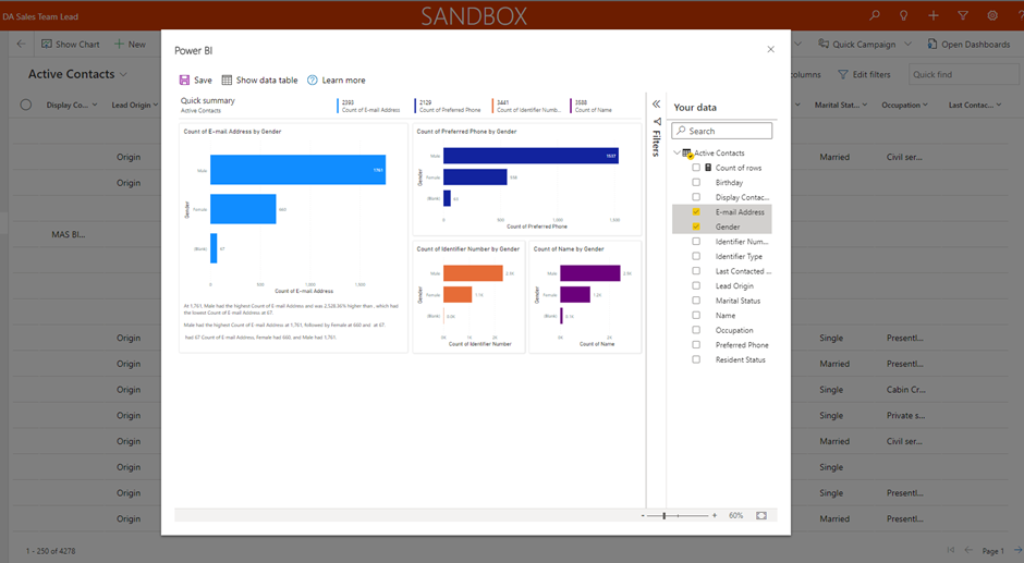 Visualize View in Power BI within Dynamics CRM: – GM Dynamics Consulting