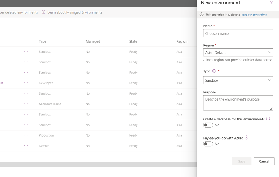 Environments in Power Platform Admin Centre & Backup Environment – GM ...